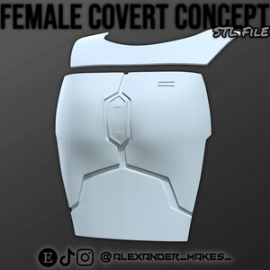 Female Covert Concept | Female Mando Armor | Female Mandalorian Chest ...