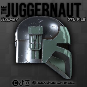 The Juggernaut Mandalorian Helmet | Paz Vizsla MMC Approved (3D Print ...