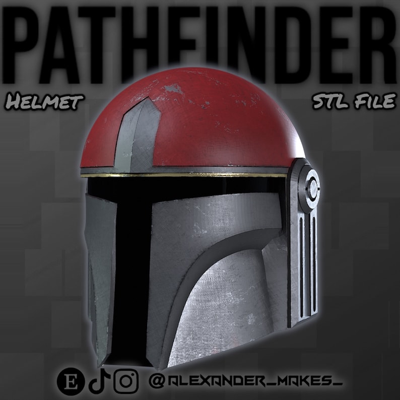 The Pathfinder | MMC APPROVED HELMET | Custom Mandalorian - 3D Print ...