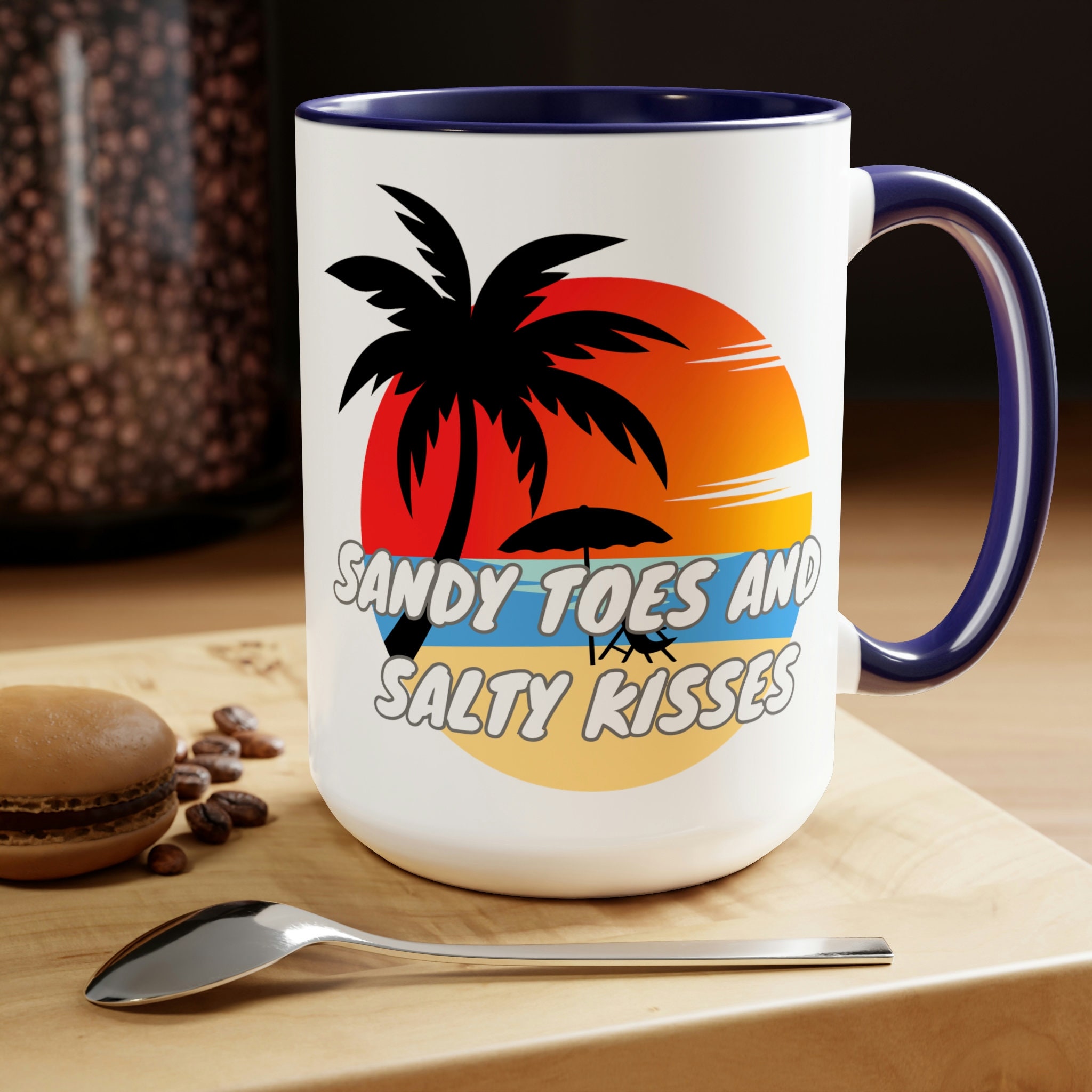 Sandy Toes and Salty Kisses Mugs 15oz - Etsy