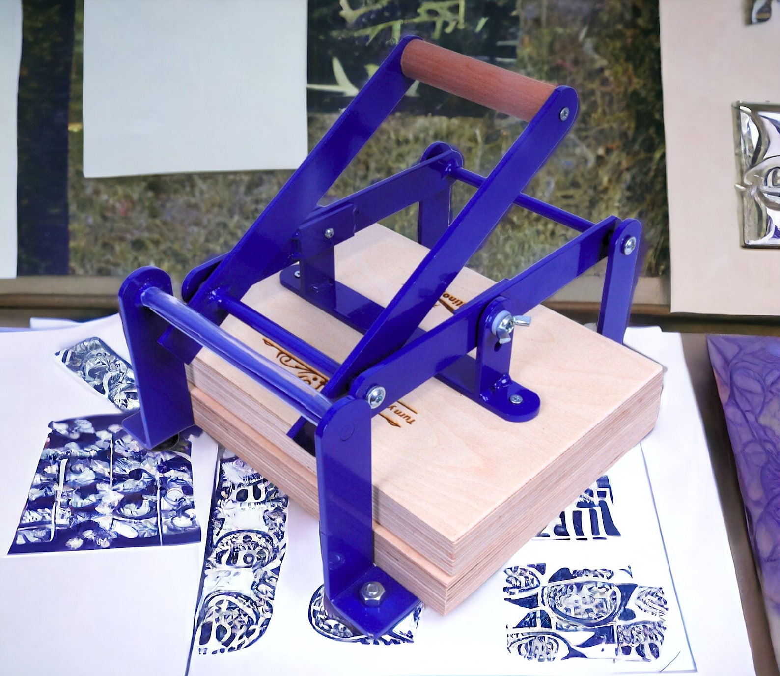 A4 Press Machine, Lino Printing, Linocut Press, Hand Printing Press ...