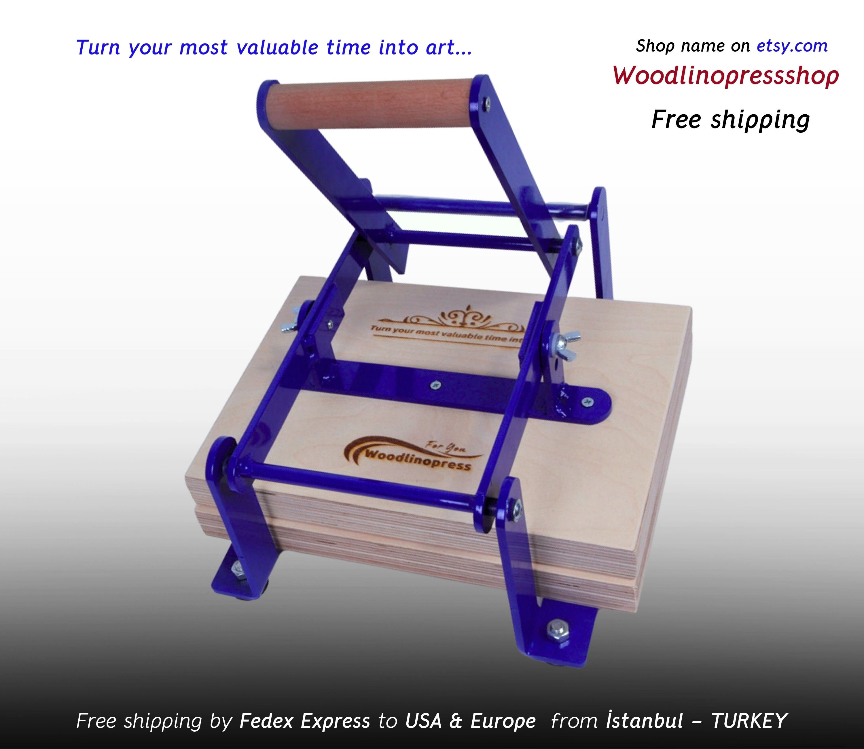 A4 Press Machine, Lino Printing, Linocut Press, Hand Printing Press ...