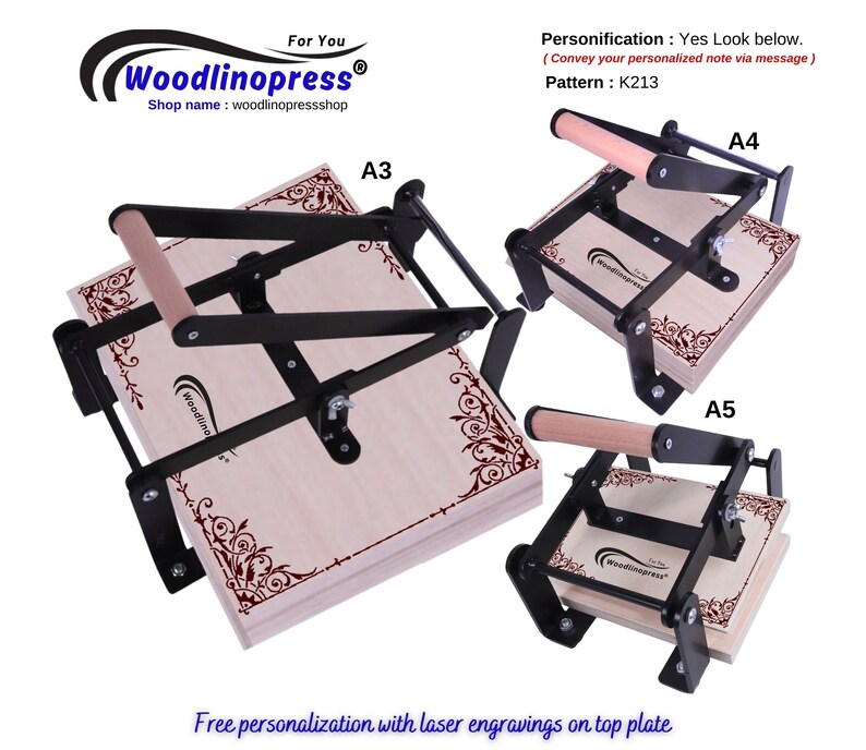 A3-A4-A5 Linoprint Press Machine, Print Making, Press, Linocut ...