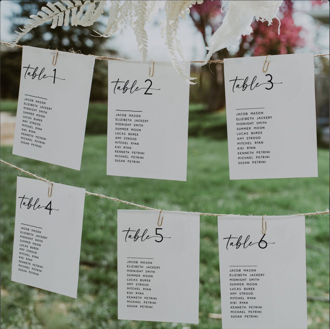Modèle de plan de table pour mariage, table pour table miroir de ...