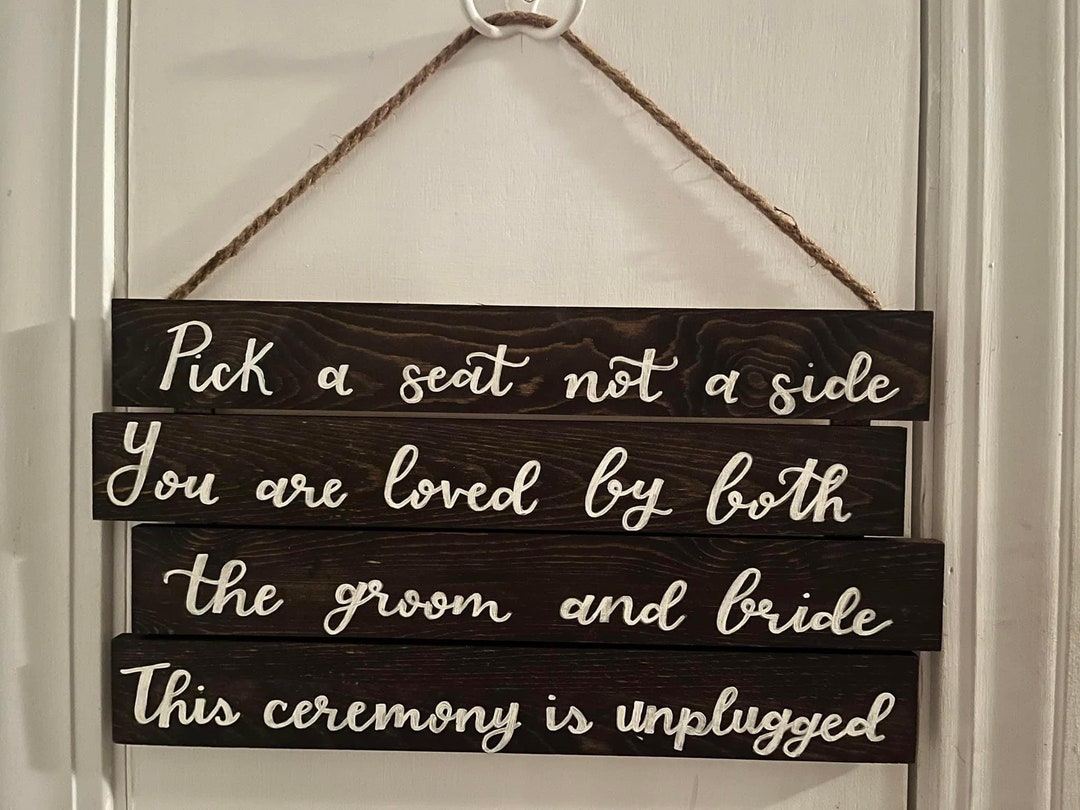 Handmade Wedding Sign - Etsy