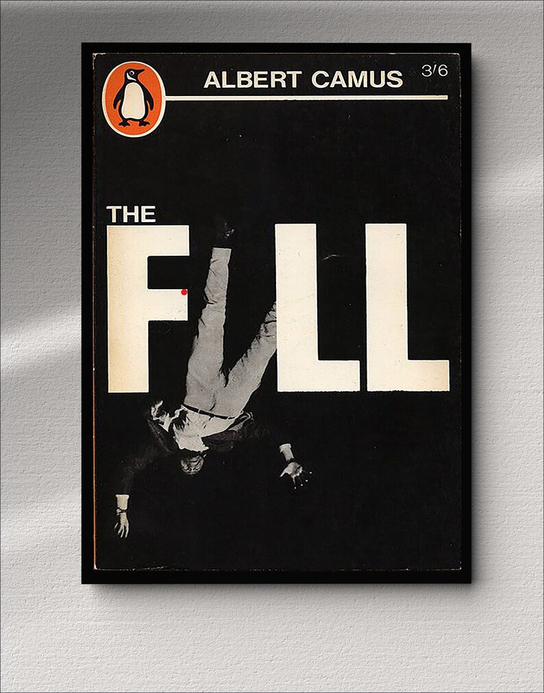 The Fall Book Posters, Albert Camus, Book Cover Art, High-quality ...