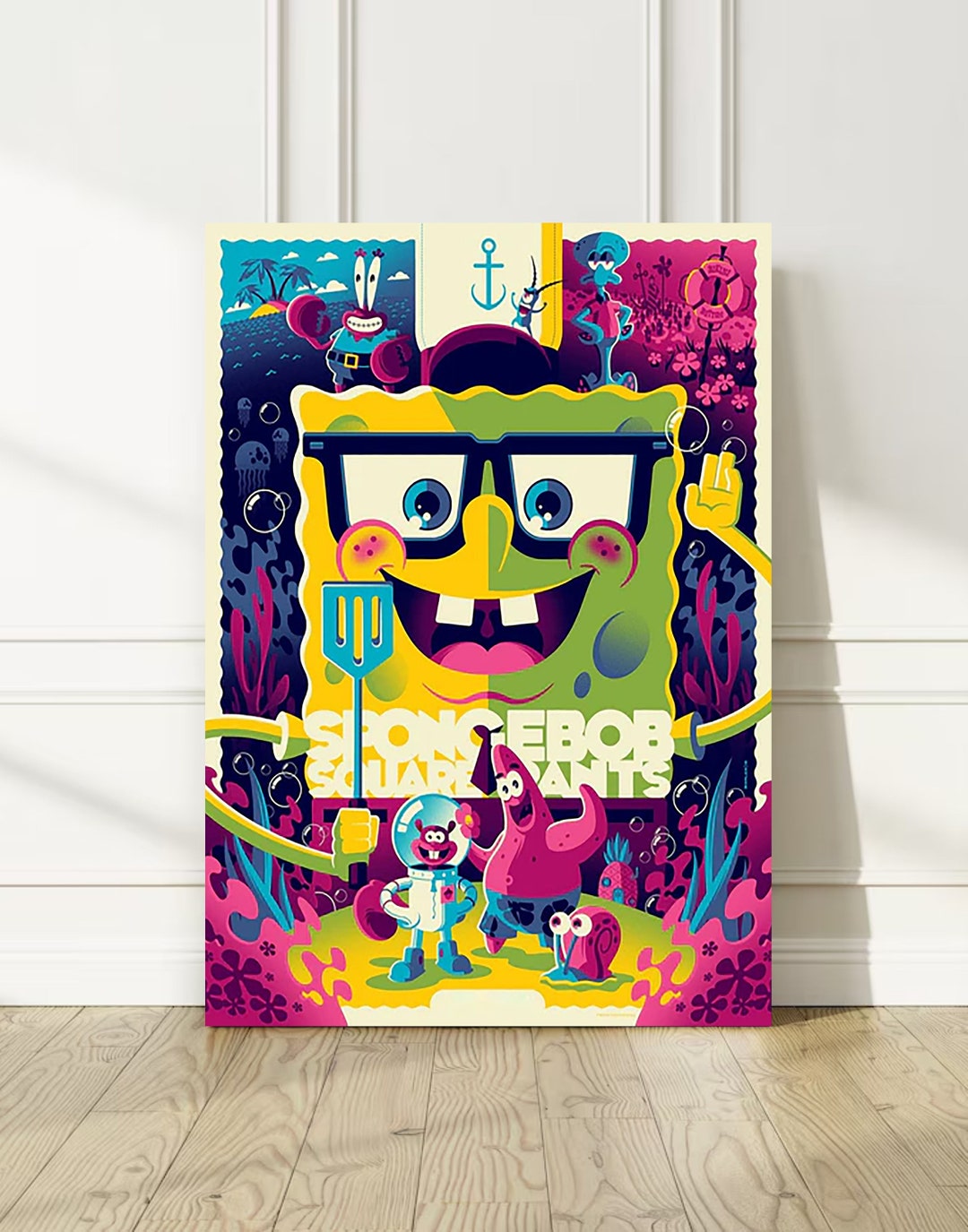 Spongebob Squarepants: Cartoon Canvas Prints & Funny Posters for Kids ...