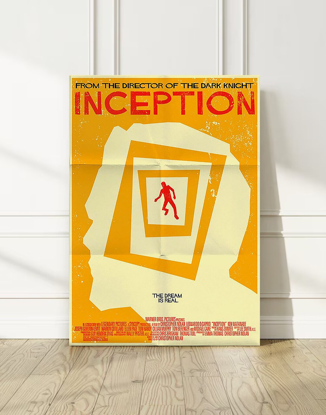 Inception Dreams: Vintage Movie Poster Minimalist Art Print Download ...