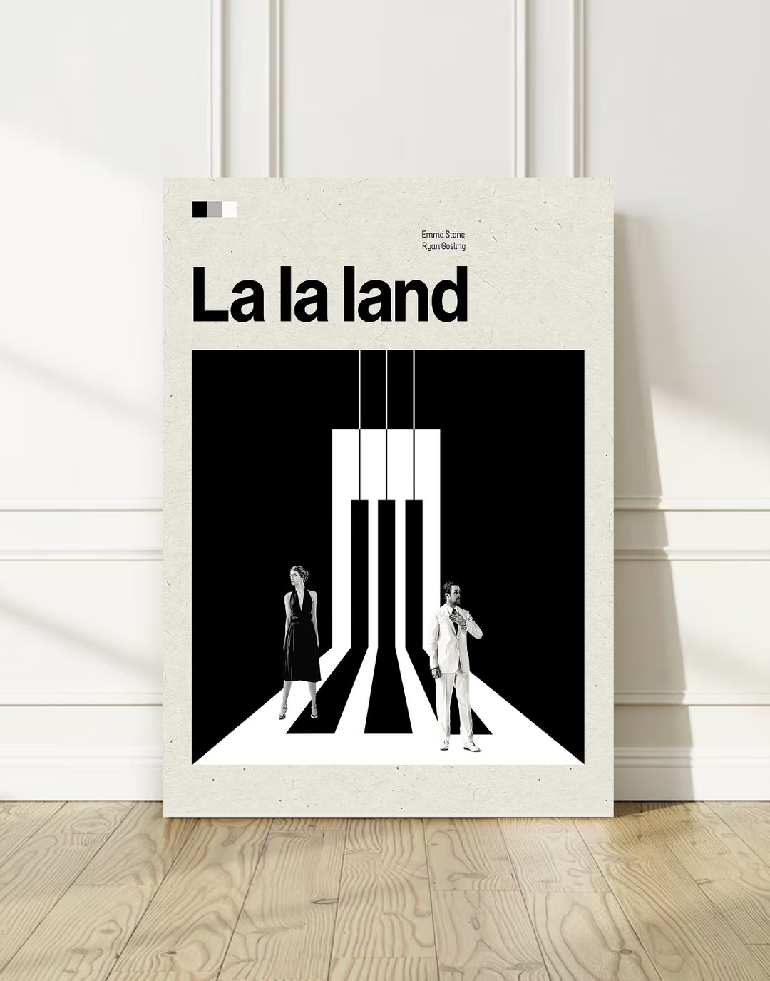 La La Land Jazz: Minimalist Movie Poster Ryan Gosling & Emma Stone - Etsy