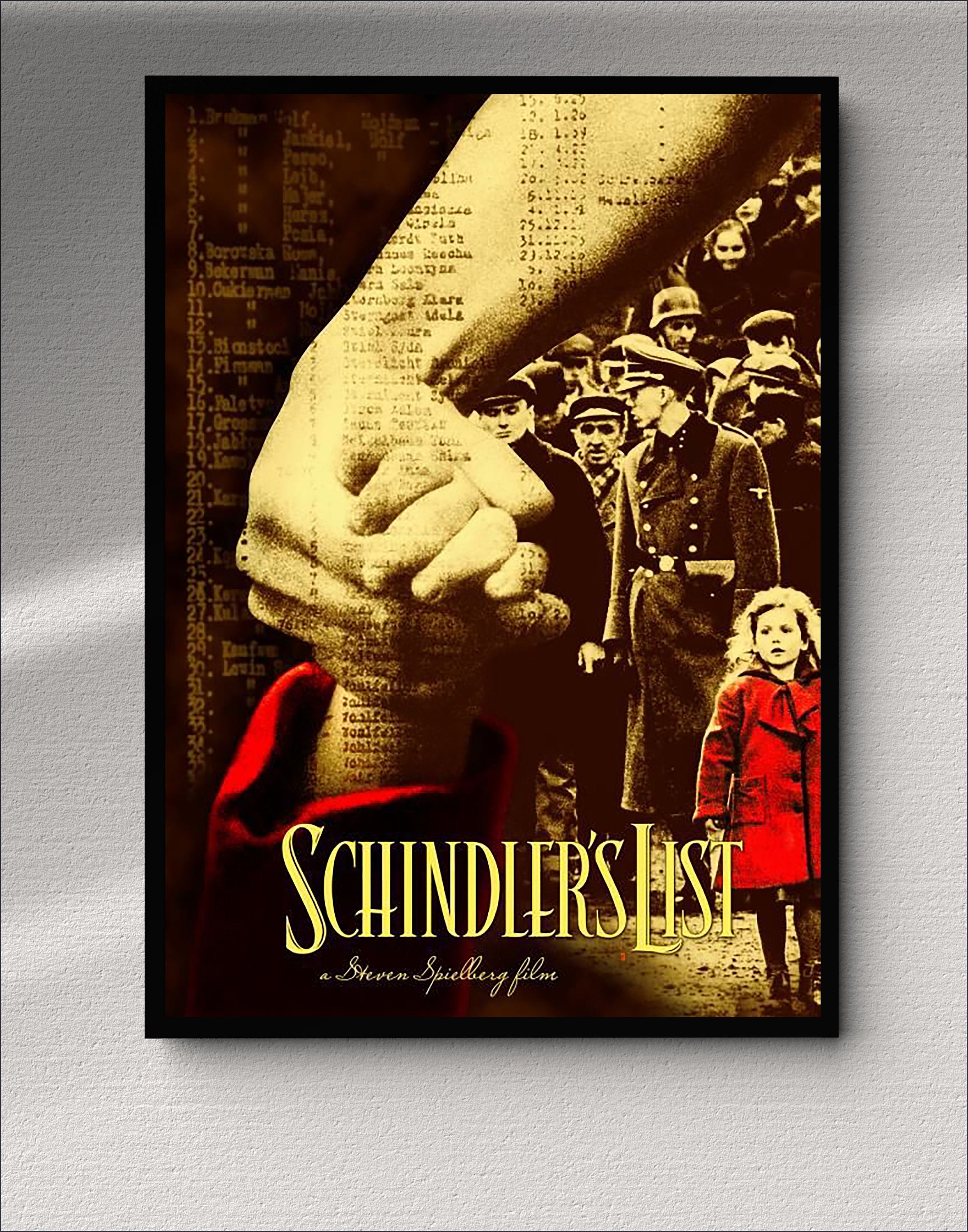 Schindler's List Minimal Movie Poster Retro Modern Vintage Print ...