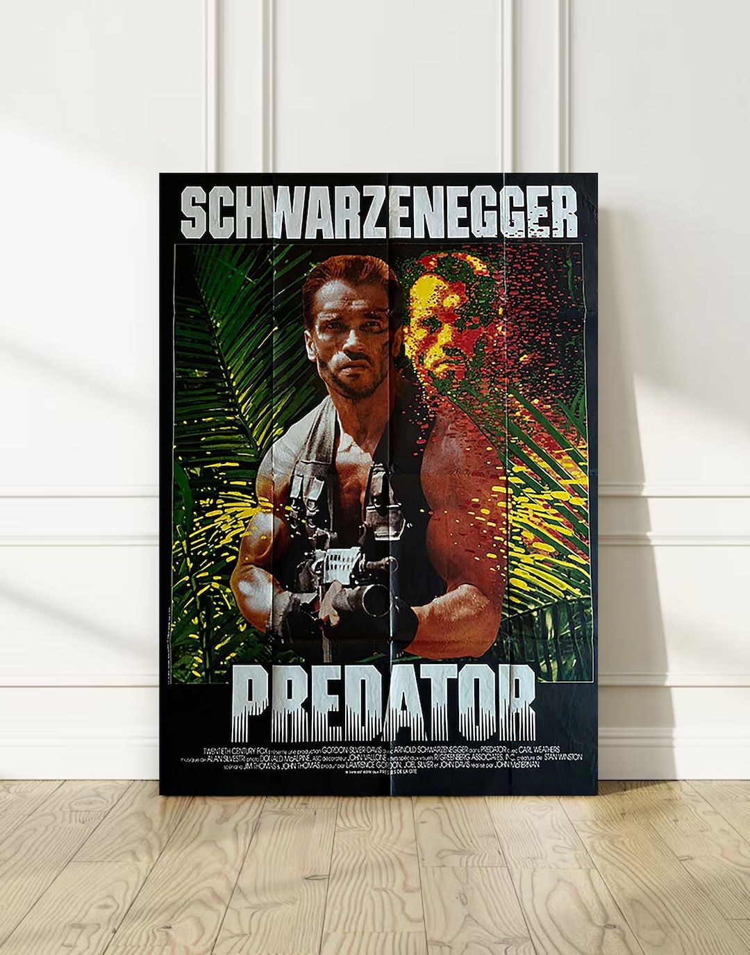Predator Movie Poster: Schwarzenegger Retro Wall Art Digital Download ...