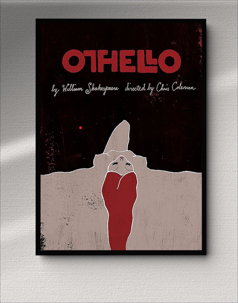 Othello Book Cover Art, Downloadable Print, Book Posters, Art Print ...