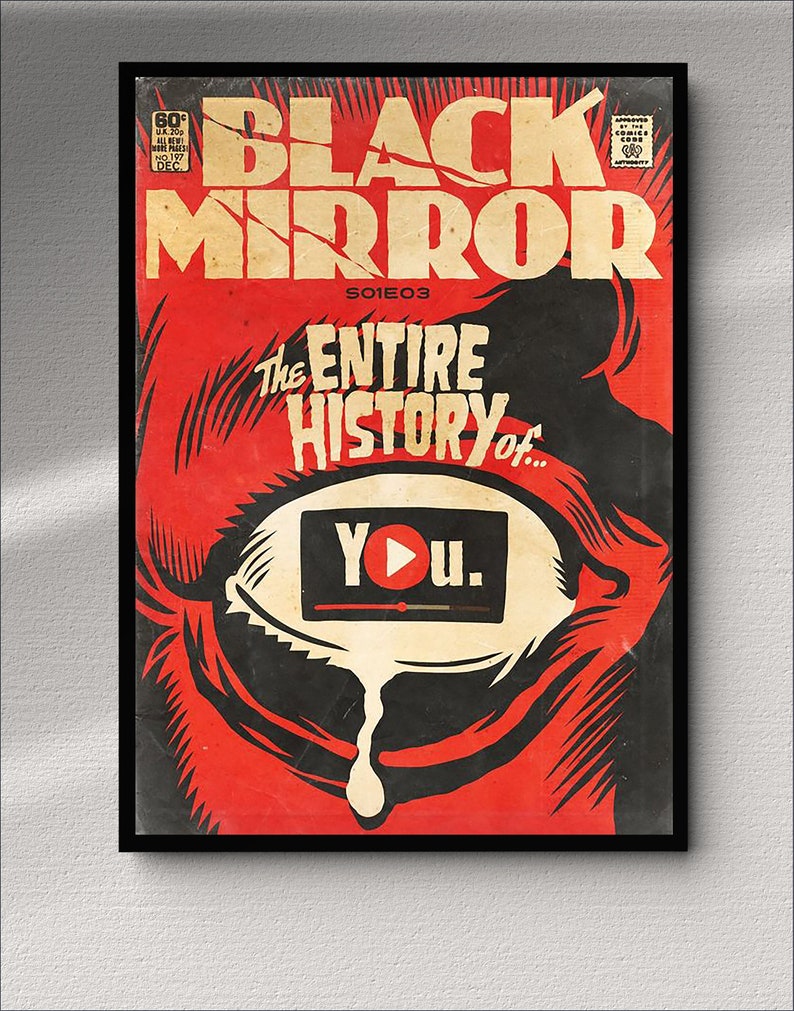Digital Dystopia: Black Mirror Poster Tech Twilight Zone Minimalist TV ...