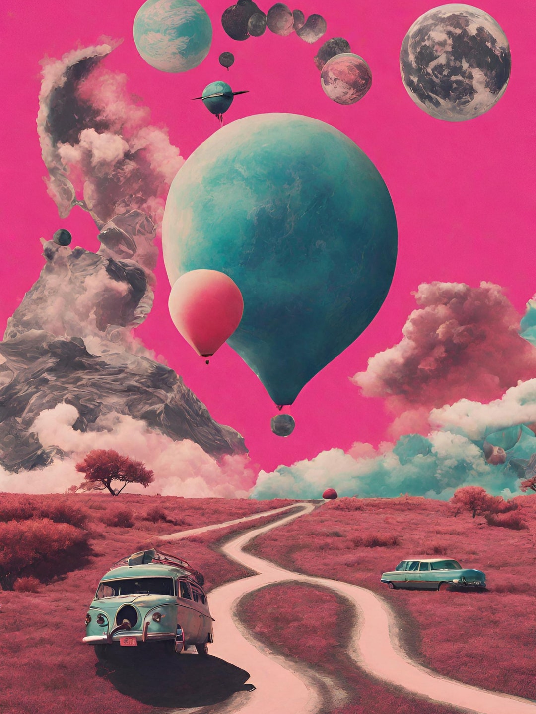 Road Trip Artwork Home Decor Ideas Ink Artwork Modern Art Prints Unique ...