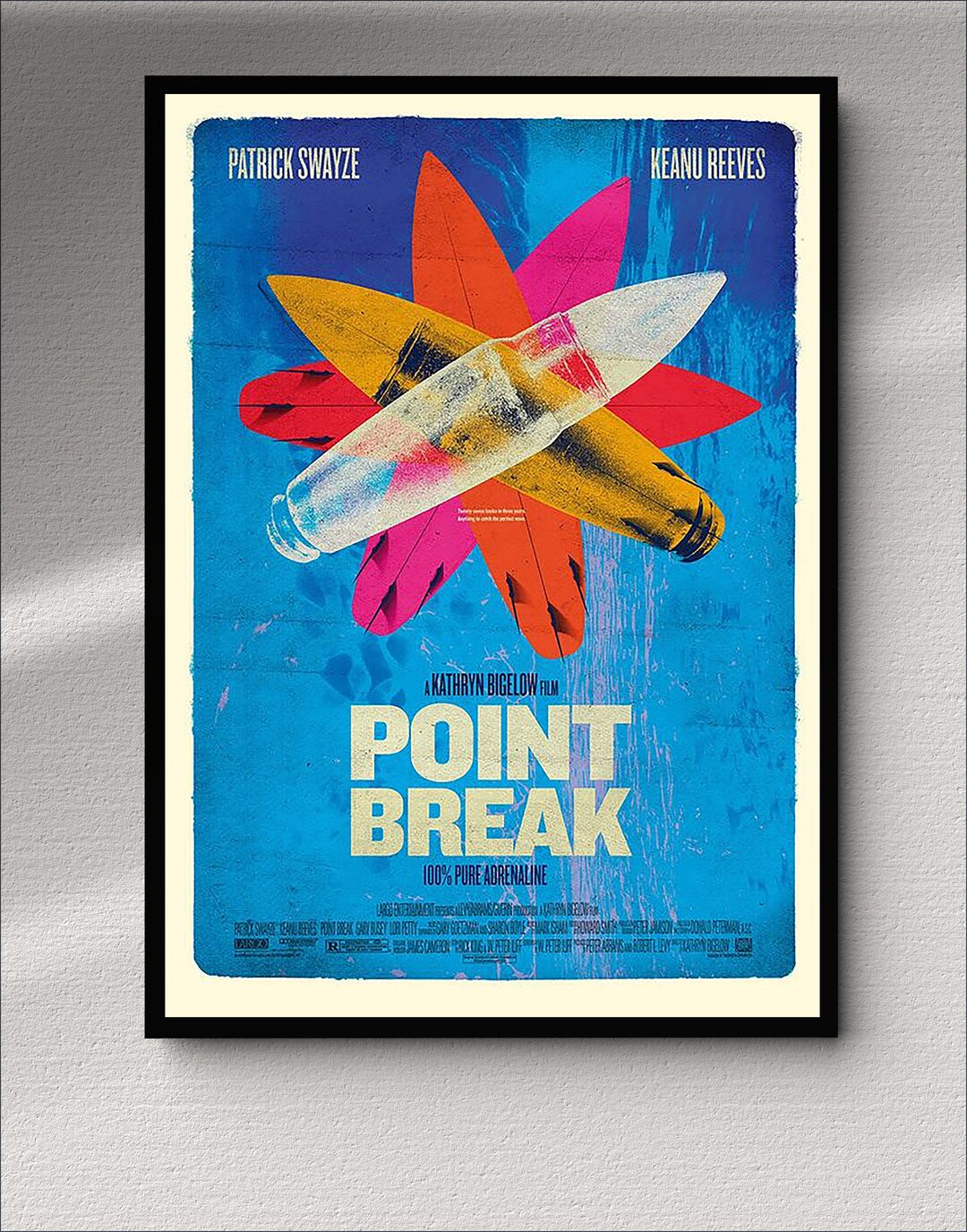 Point Break Retro Movie Poster Art Print Download for Cult Movies Fans ...
