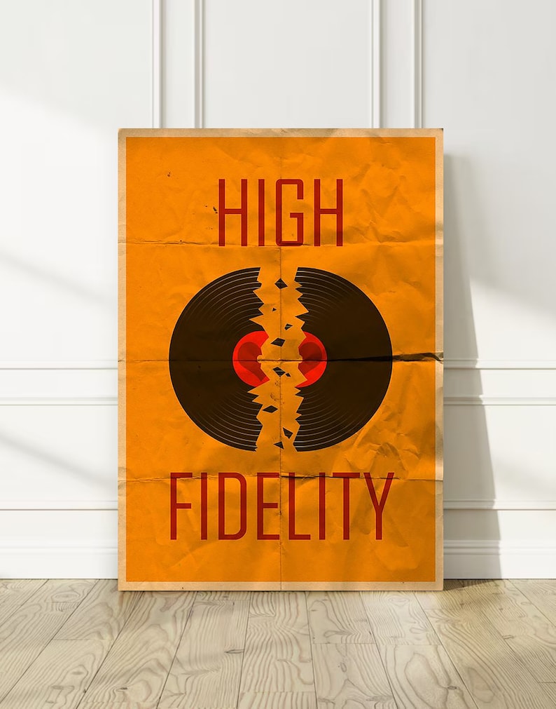 High Fidelity Movies Poster, Printable Poster, Unique Design, Digital ...