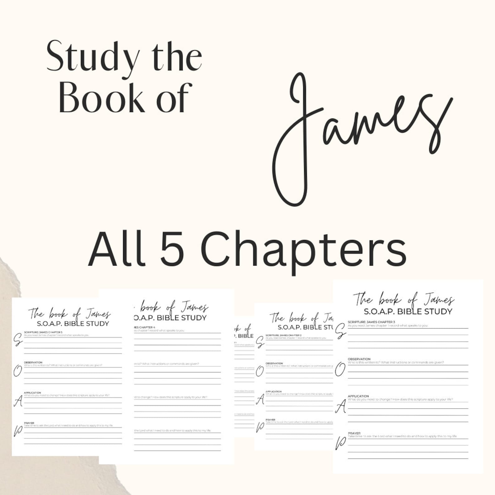 Printable James Bible Study - Etsy