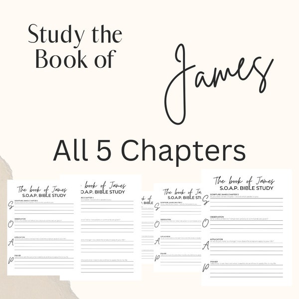 Printable James Bible Study - Etsy
