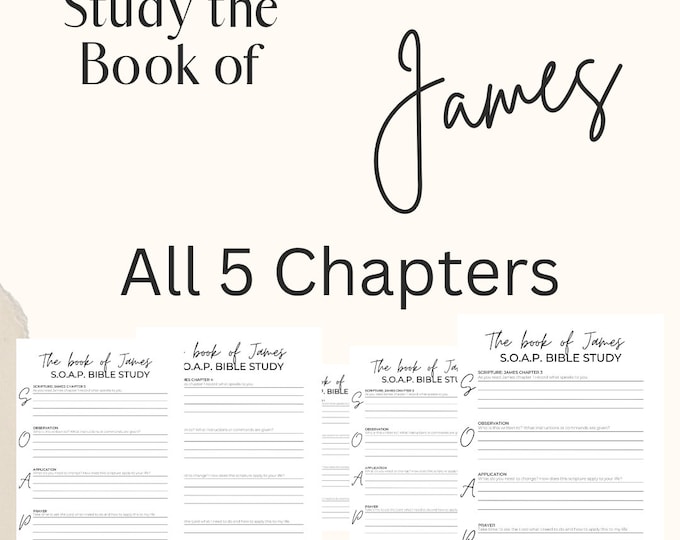 Printable James Bible Study - Etsy