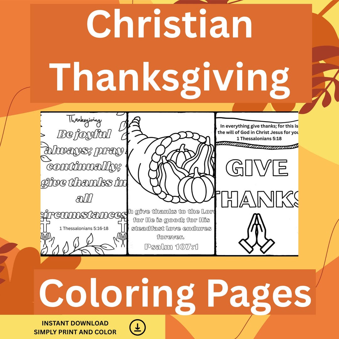 Christian Thanksgiving Kids Coloring Pages, Sunday School Coloring ...