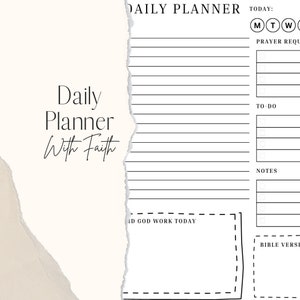 Printable Daily Christian Planner - Etsy