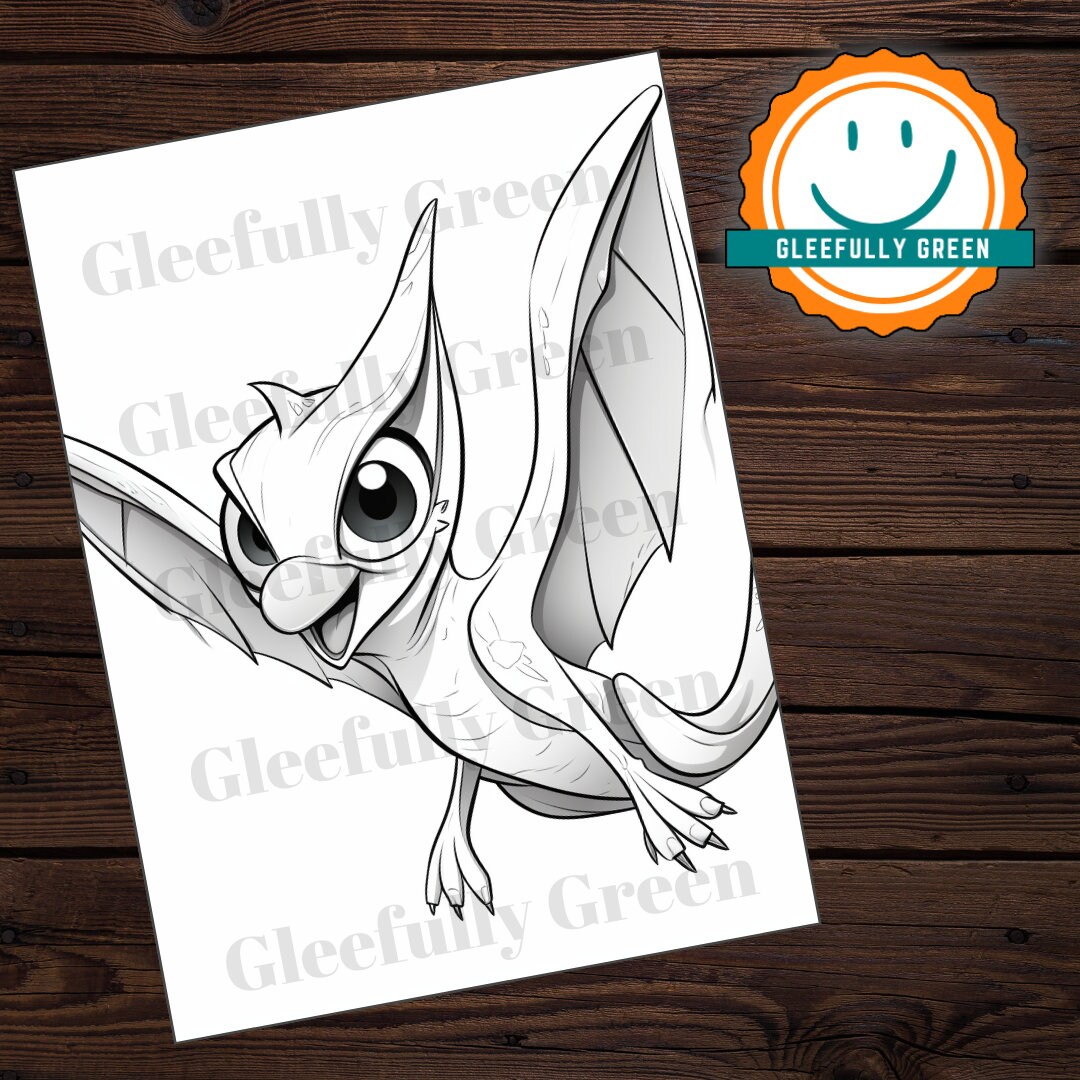 20 Dinosaur Coloring Pages for Adults and Kids Digital Download ...