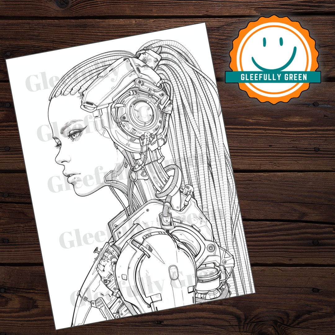 50 Futuristic Cyberpunk City Coloring Pages for Kids and Adults ...