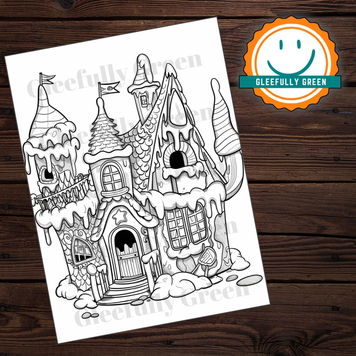 30 Candyland Coloring Pages for Adults and Kids Digital Download ...