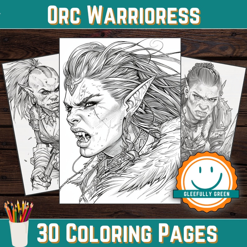 30 Printable Orc Warrior Women Coloring Pages for Kids and Adults ...