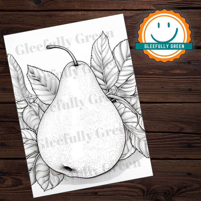 20 Tasty Juicy Fruit Coloring Pages for Adults and Kids Digital ...