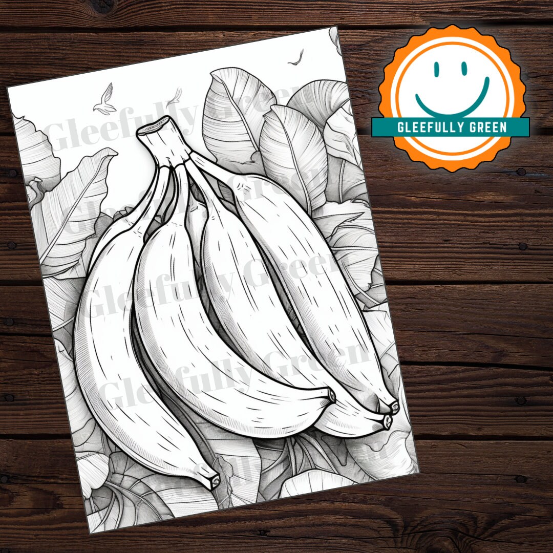 20 Tasty Juicy Fruit Coloring Pages for Adults and Kids Digital ...