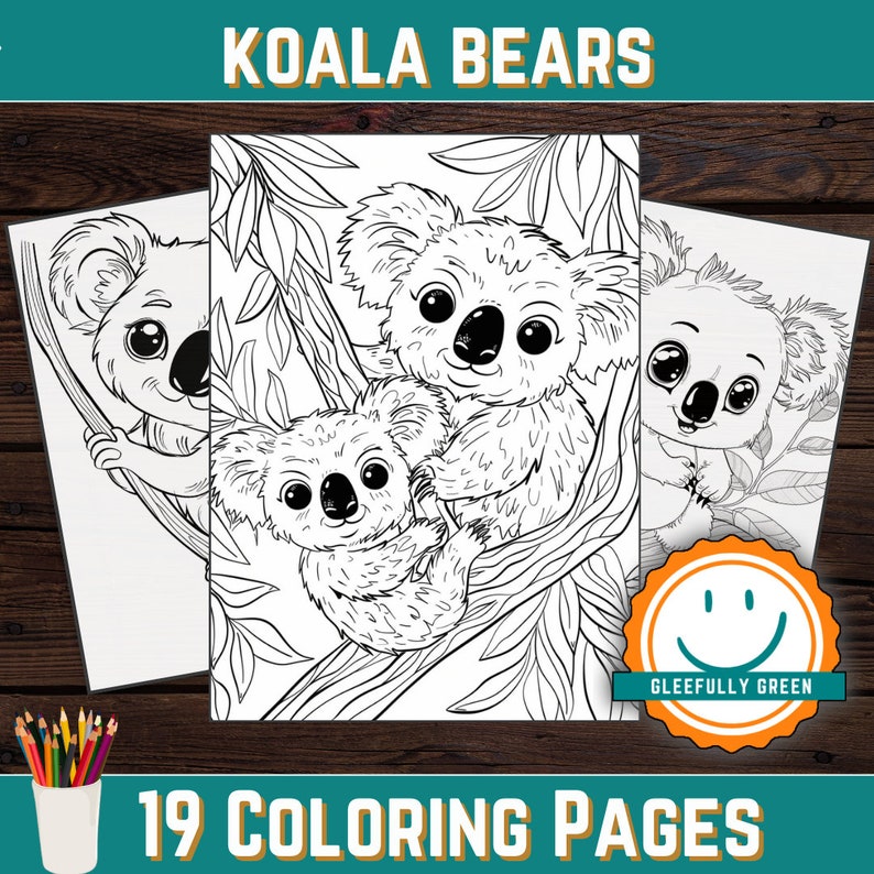 20 Printable Cute Koala Bears Coloring Pages for Kids and Adults ...