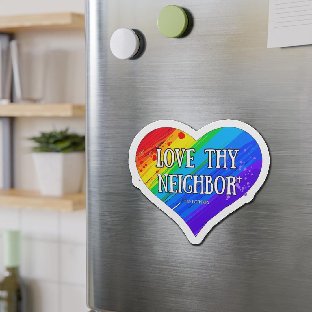 LGBTQ+ Pride Love Magnet , LGBT Rainbow Magnet, Pride Fridge Magnet ...