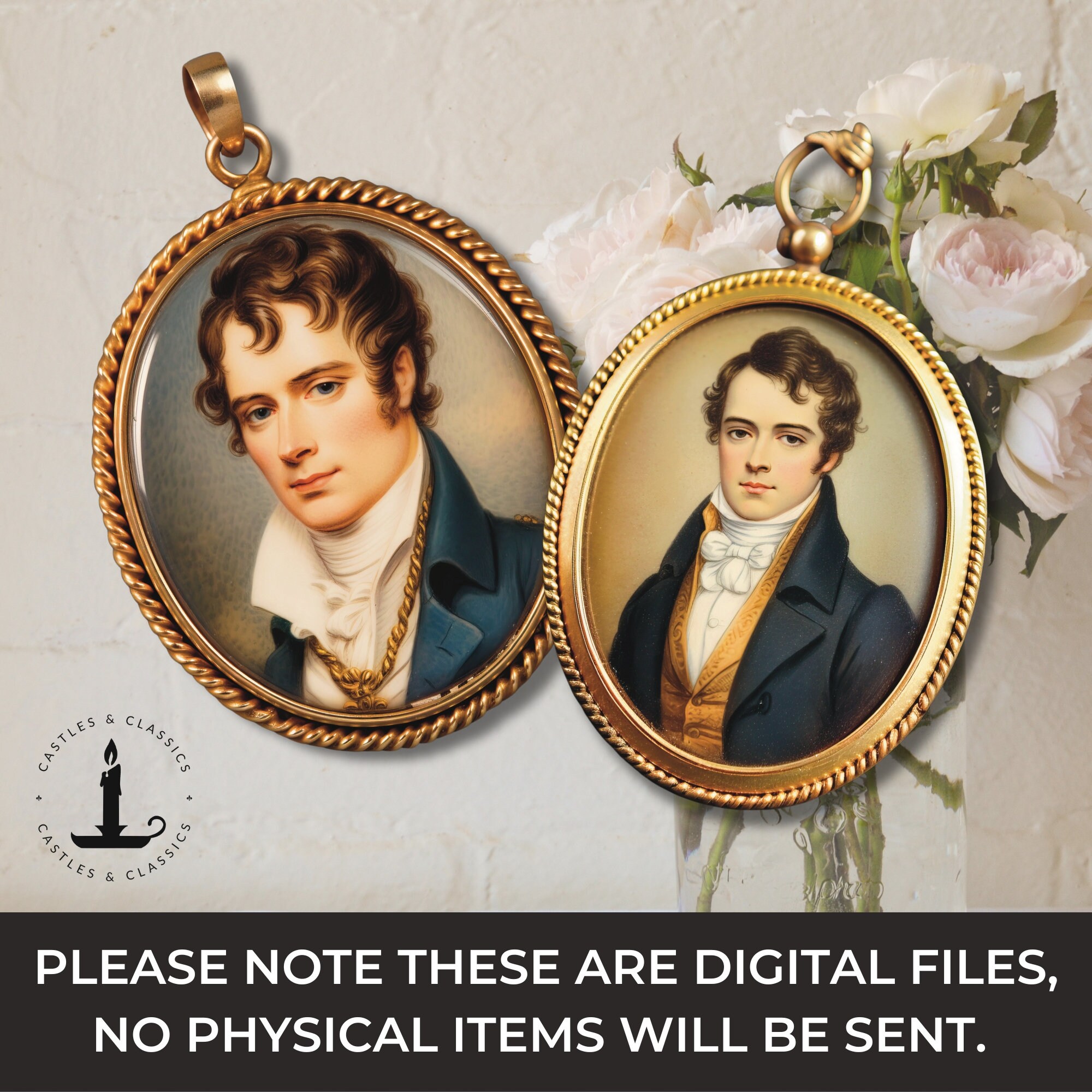 Mr Darcy Miniature Portrait Clipart, Jane Austen, Mr Darcy Miniatures ...