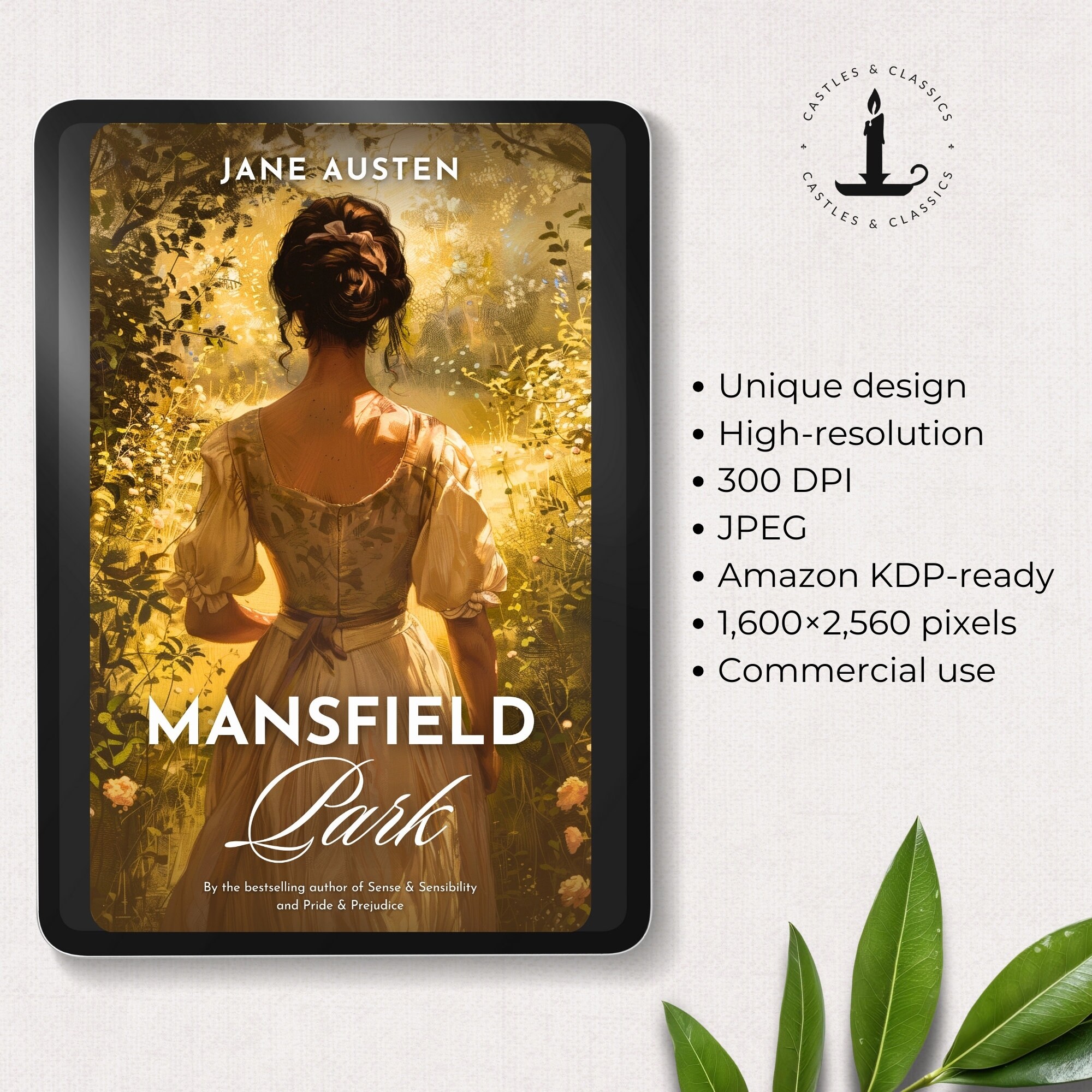 EBOOK COVER Book Cover Digital Image Premade Template Customizable ...