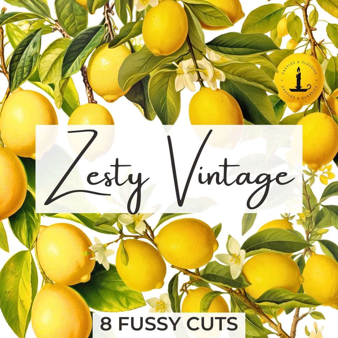 Lemon Junk Journal Fussy Cuts, Lemon Journal, Journal Pages, Lemons ...