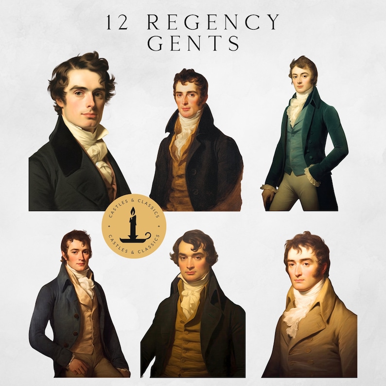 Regency Gents Fussy Cuts, Junk Journal, Jane Austen, Mr Darcy, Ephemera ...