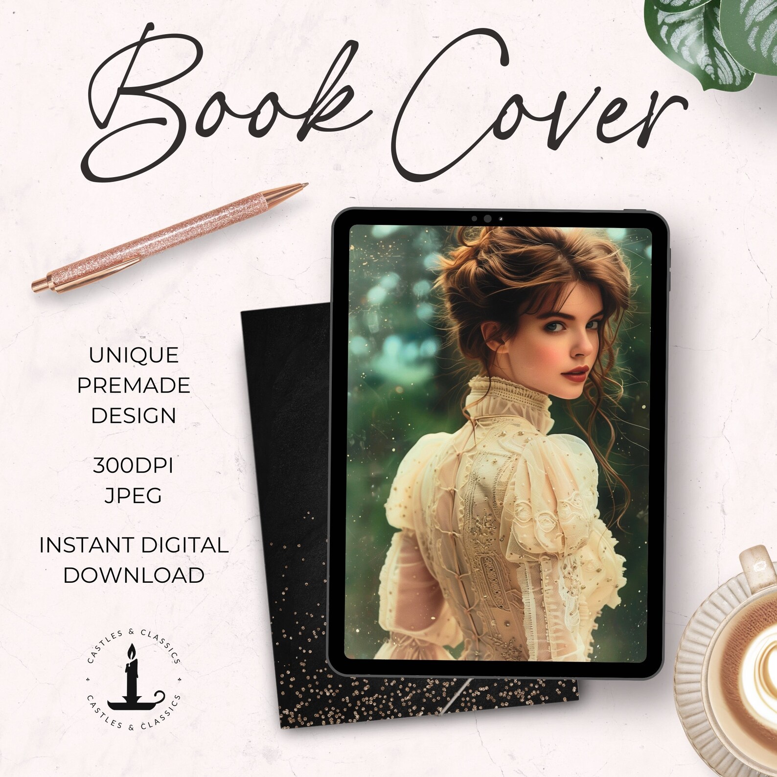 EBOOK COVER Book Cover Digital Image Premade Template Customizable ...