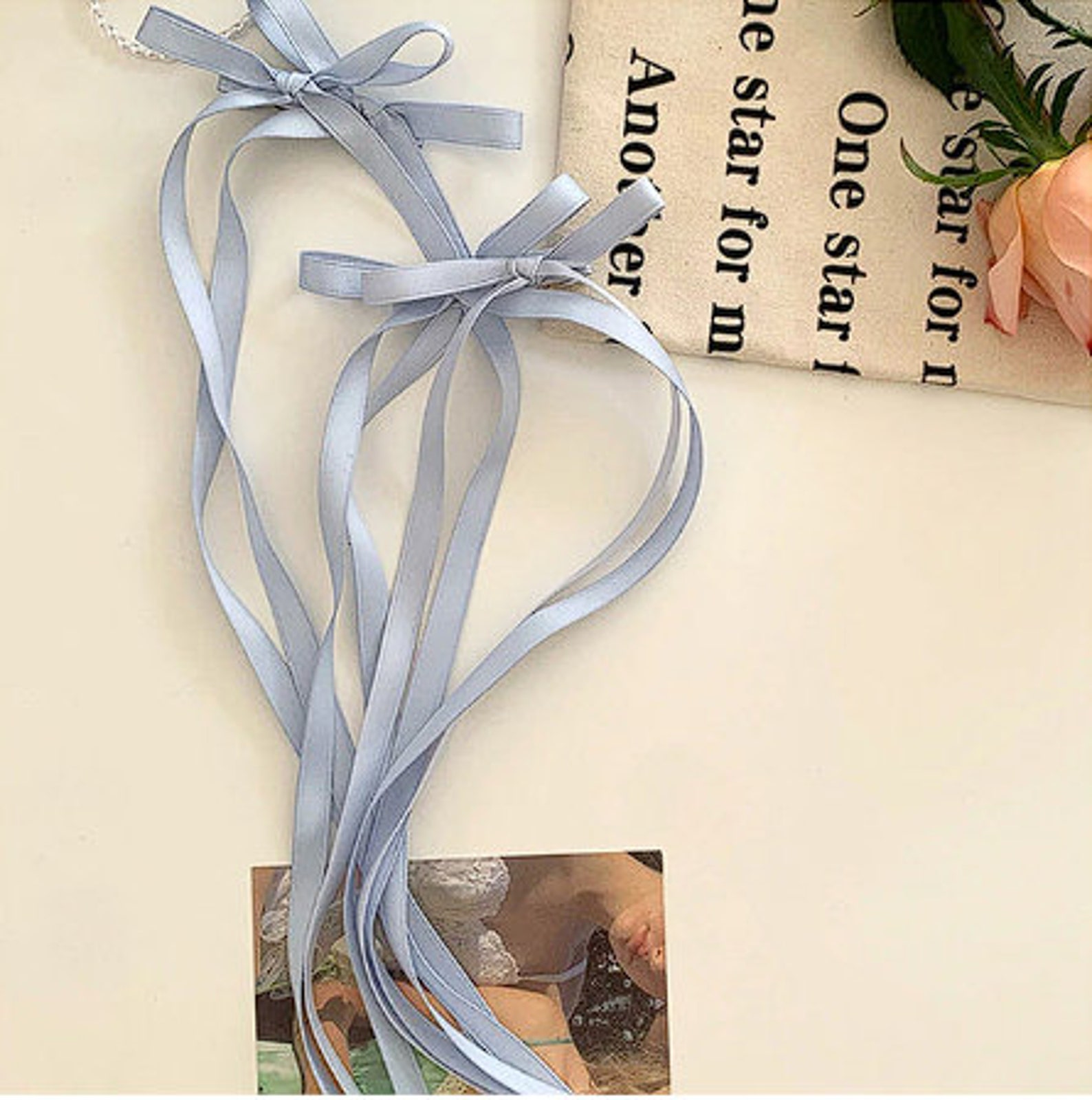 Cute Kawaii Hair Ribbons for Elegant Women and Girls Satin - Etsy