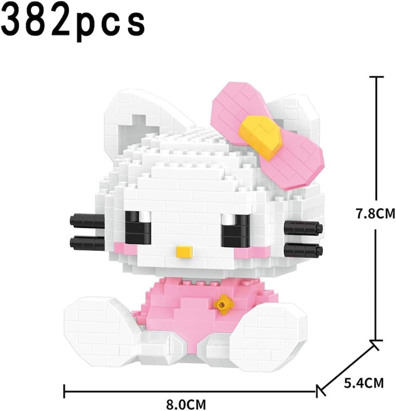 Cute Kawaii Sanrio Hello Kitty Legos Perfect Gift for Sanrio - Etsy