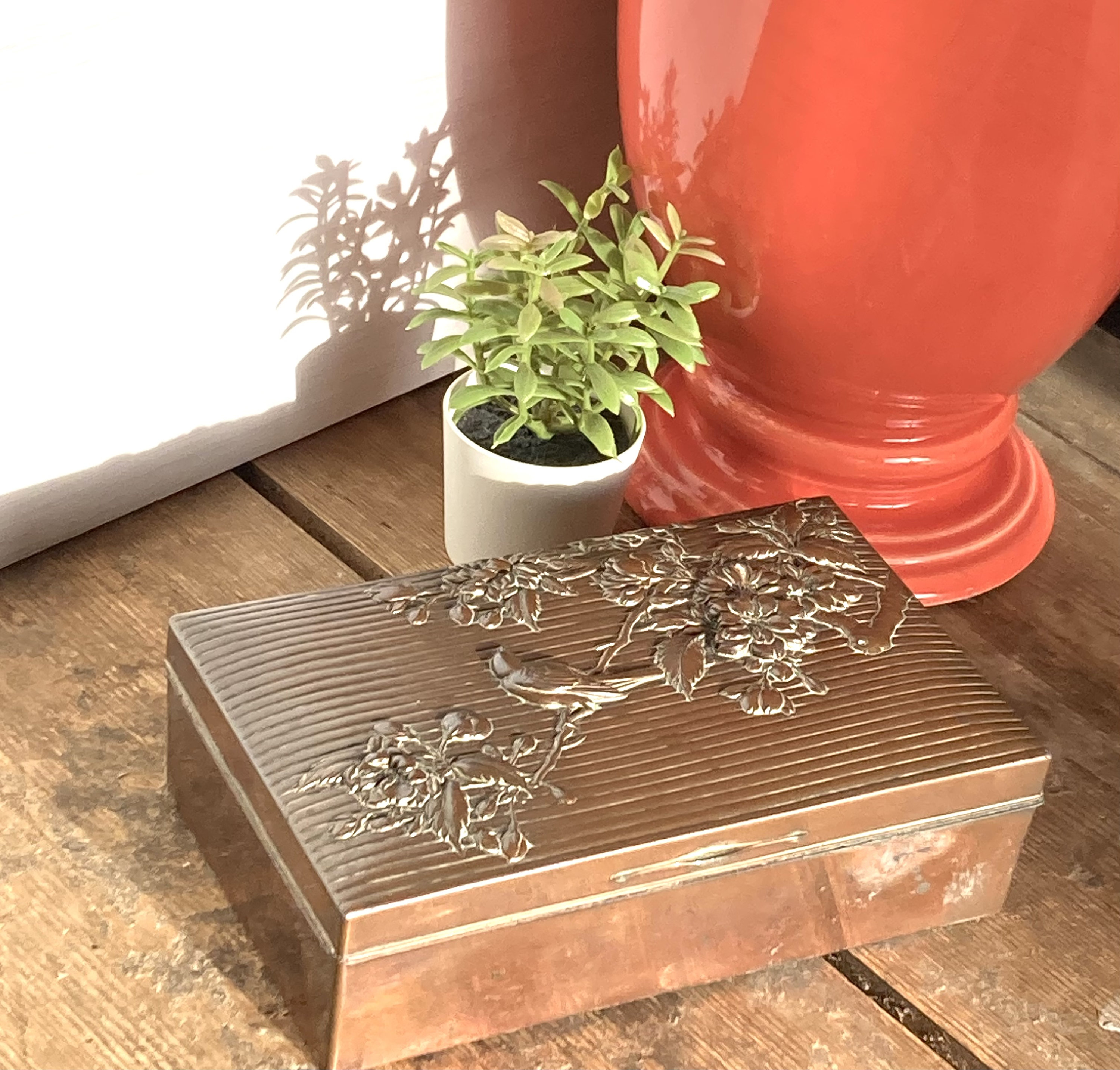 Vintage Copper Japanese Reposé Cigarette Box, Copper Trinket Box ...