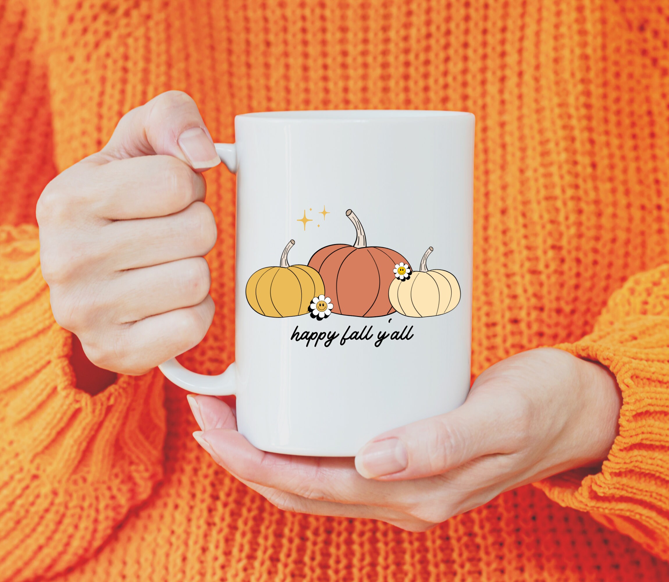 Happy Fall Y'll PNG, Cute Pumpkins PNG - Etsy
