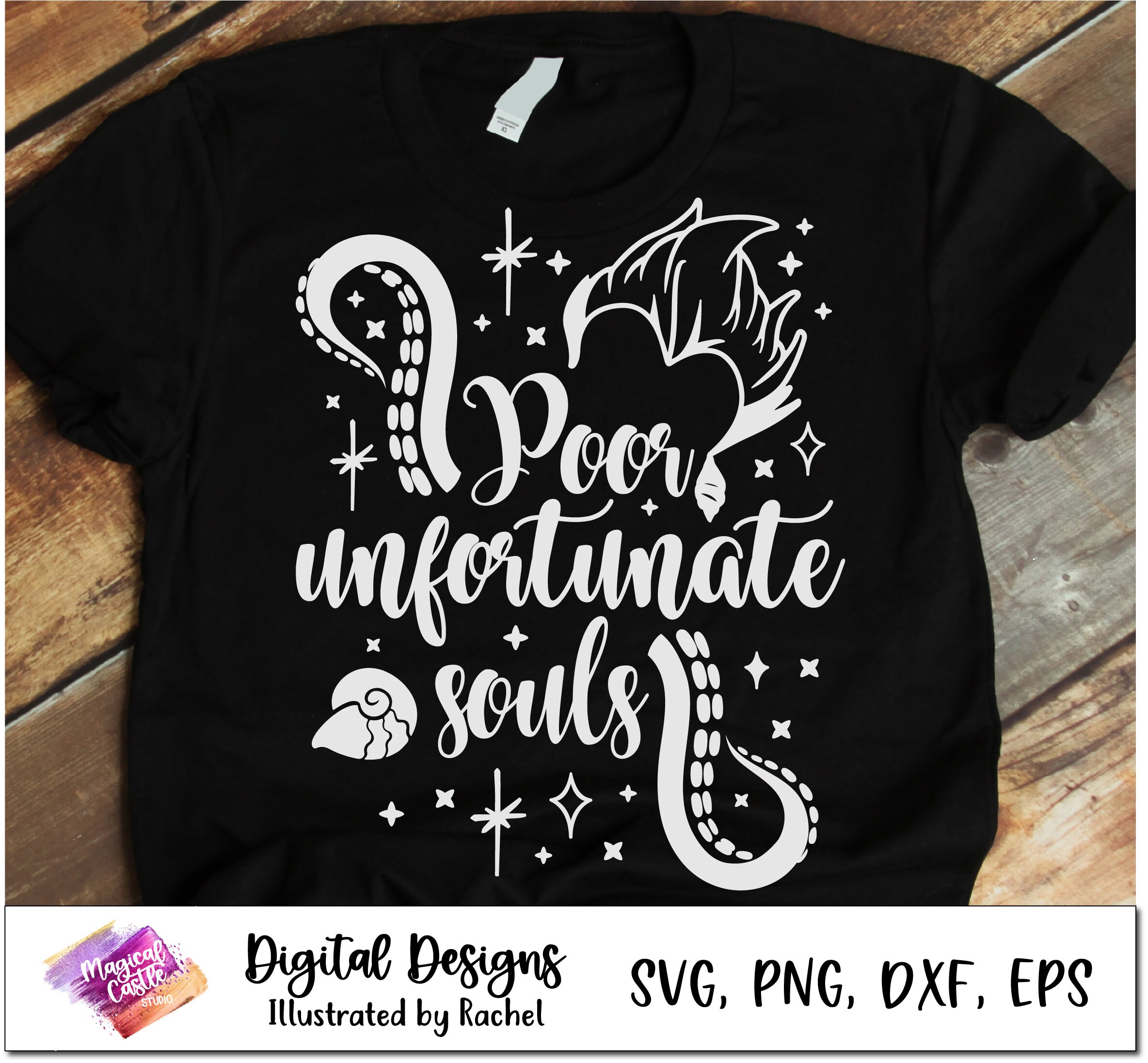 Poor Unfortunate Souls Svg, Ursula Svg, Sea Witch, Villain Era Svg ...