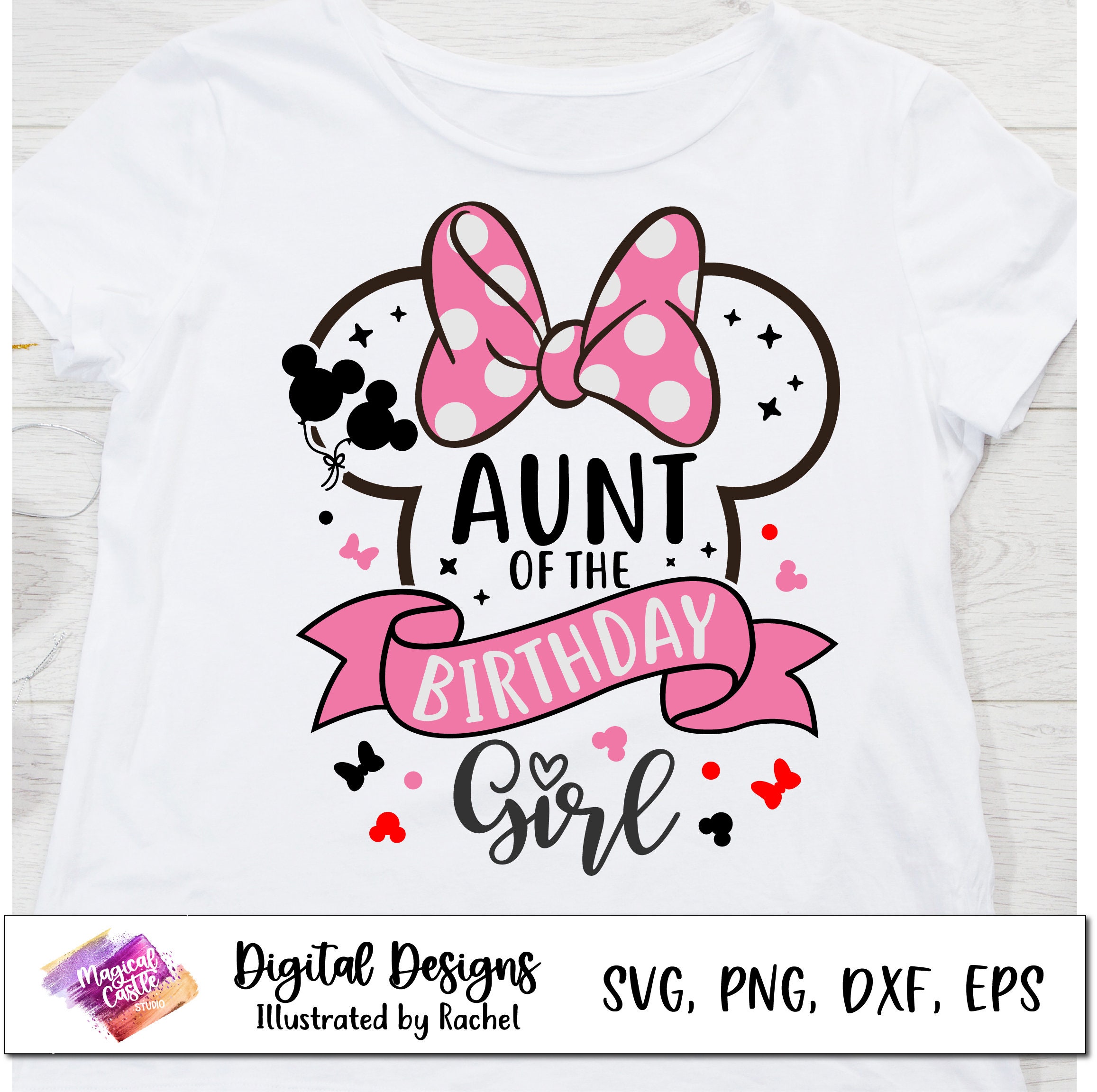 Aunt of the Birthday Girl, Minnie Birthday Party, Mickey Birthday ...
