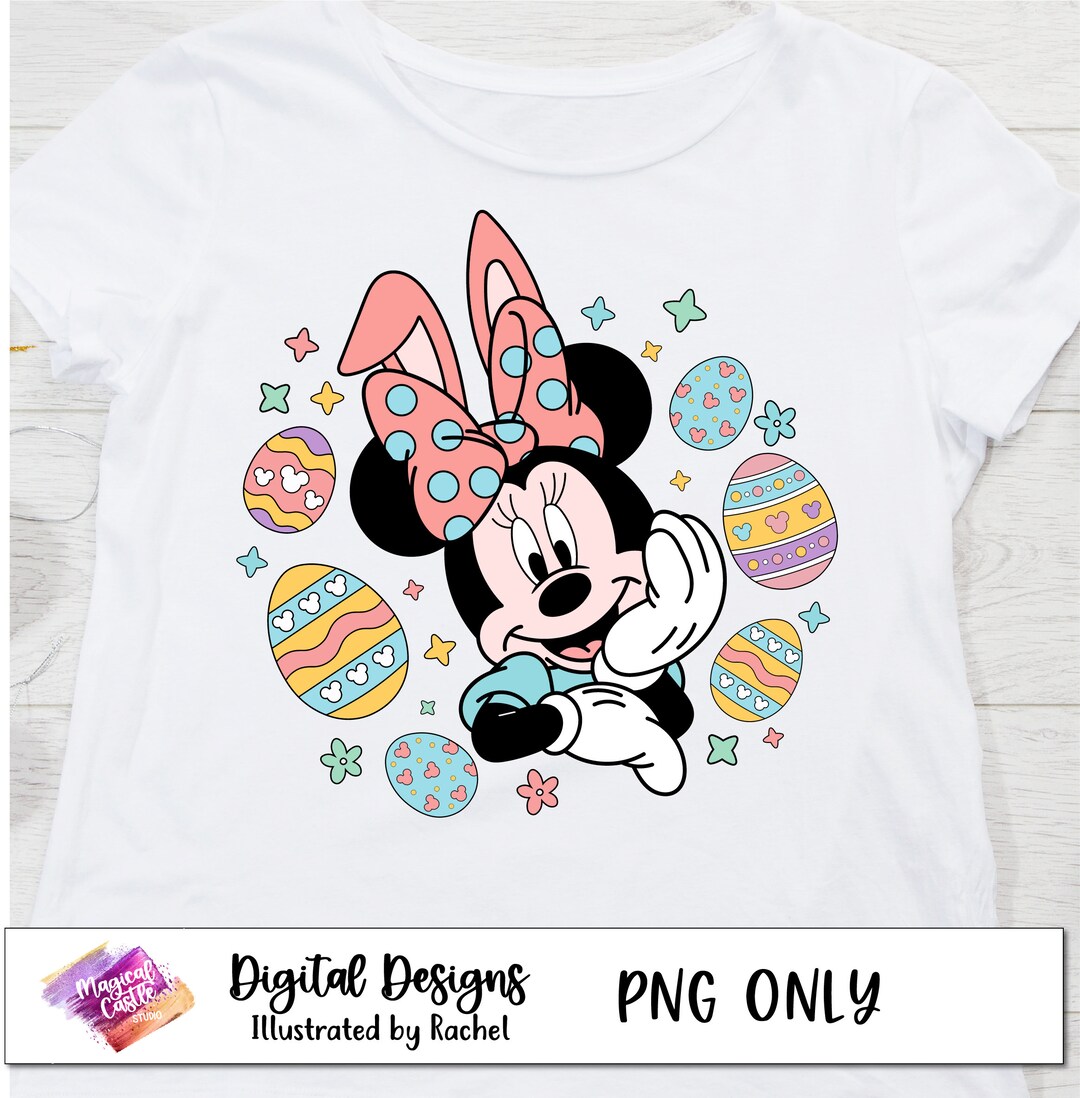 Minnie Happy Easter 2024 PNG, Mouse Easter Png, 300 DPI Png, Character ...