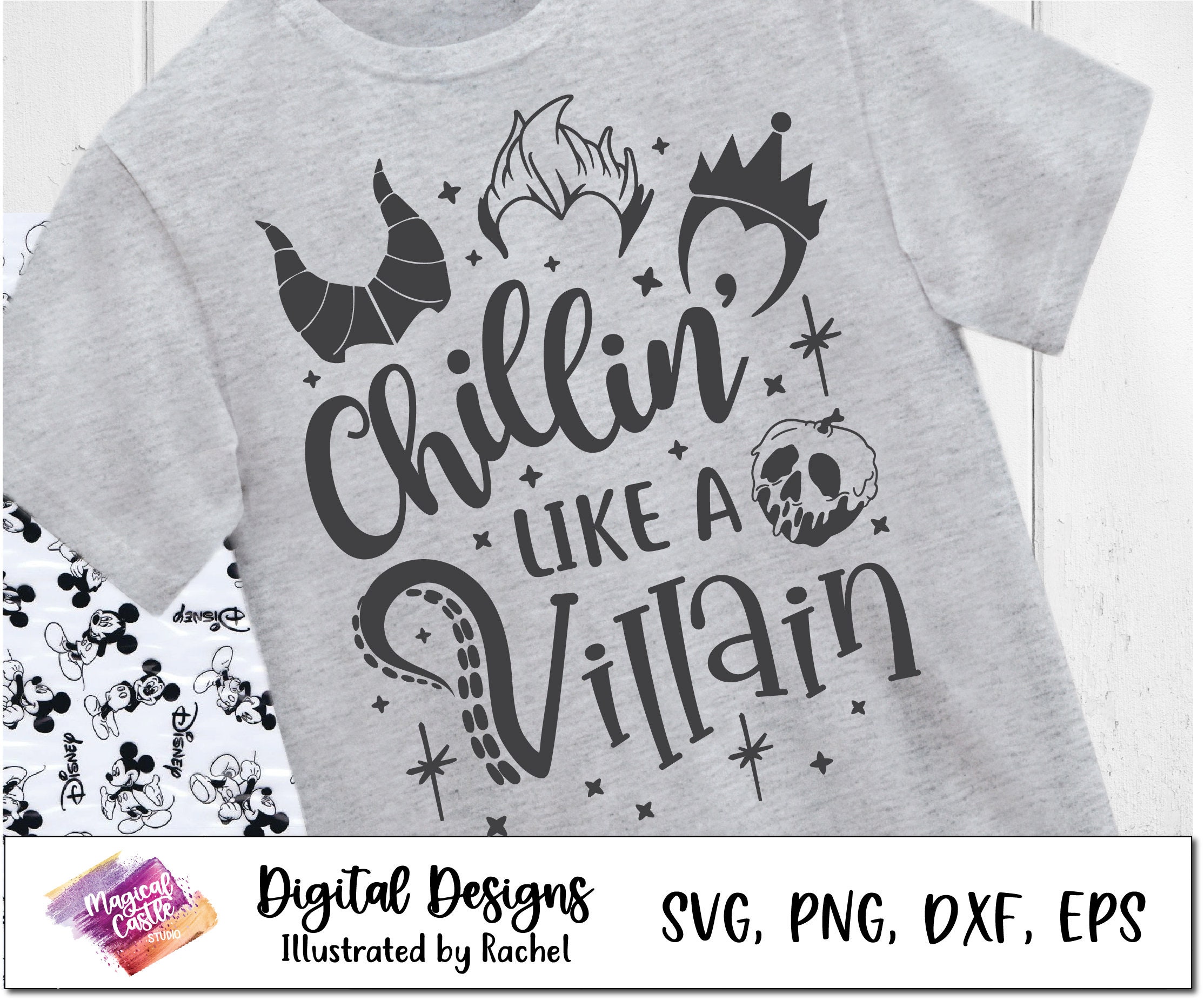 Chillin Like a Villain Svg Ursula Evil Queen SVG Poison - Etsy