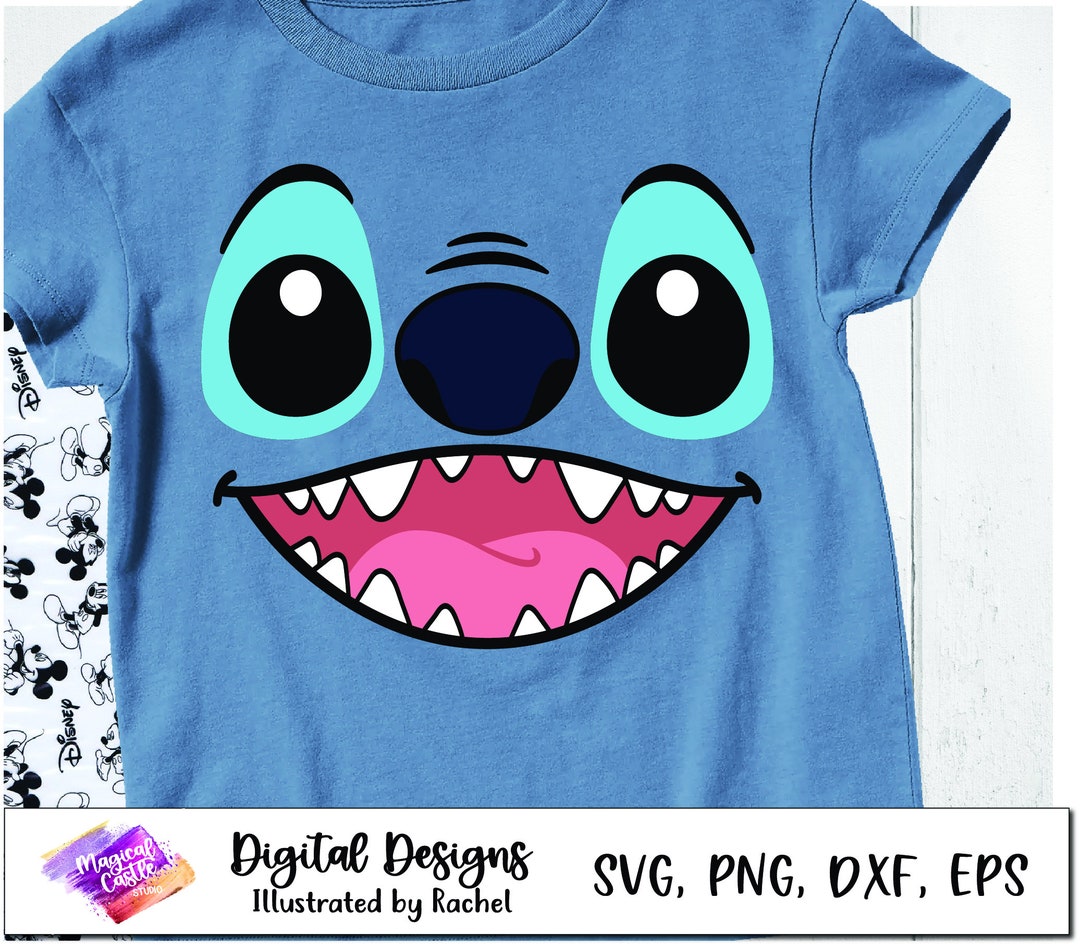 Stitch Face Svg, Stitch Face Design, Stitch Sublimination, Magical ...