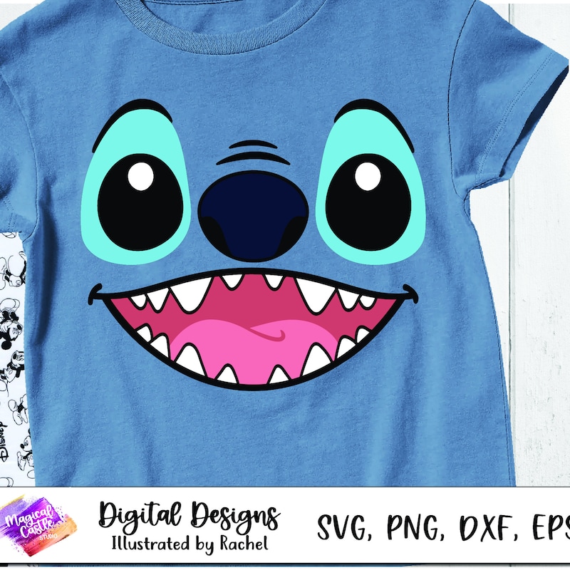 Stitch Face Svg - Etsy