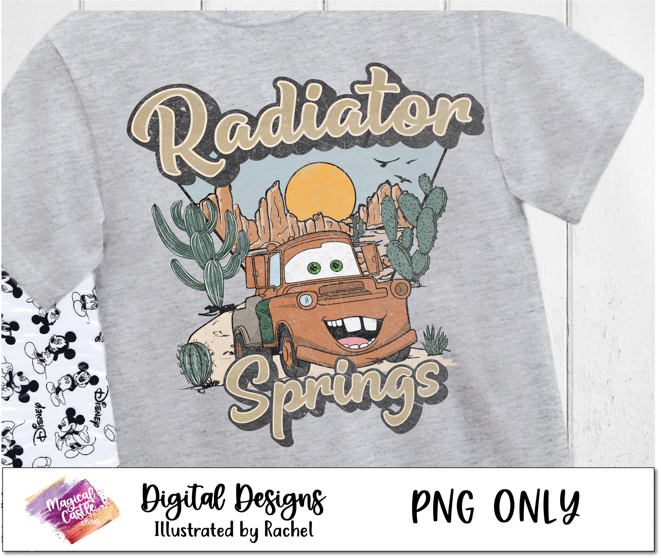 Retro Cars Png, Mator, Cars Land Png, Cars Sublimation Design, Radiator Springs Design, Digital ...