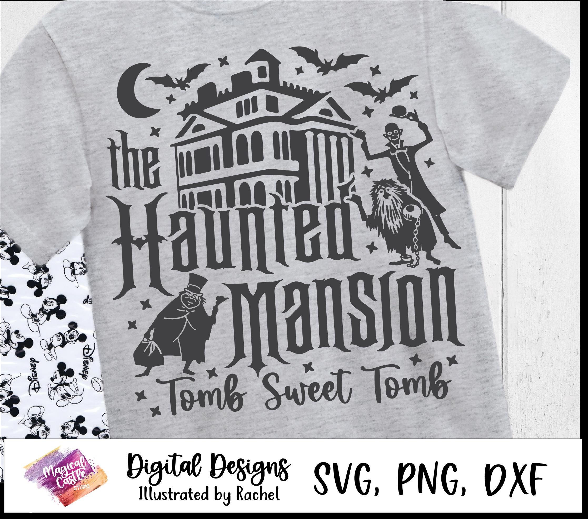 The Haunted Mansion SVG, Beware Hitchhiking Ghosts, Tomb Sweet Tomb ...